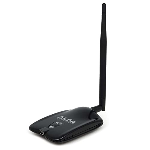 Alfa AWUS036NHA - Wireless B/G/N USB Adaptor - 802.11n - 150Mbps - 2.4 GHz - 5dBi Antenna - Long Range - Atheros Chipset - Windows XP/Vista 64-Bit /128-Bit Windows 7 Compatible