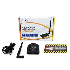 Alfa AWUS036NHA - Wireless B/G/N USB Adaptor - 802.11n - 150Mbps - 2.4 GHz - 5dBi Antenna - Long Range - Atheros Chipset - Windows XP/Vista 64-Bit /128-Bit Windows 7 Compatible