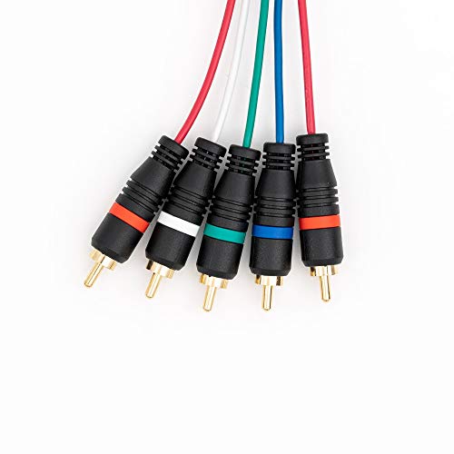 HD Retrovision YPbPr Component Video Male-to-Male RCA Cable (6 Feet)