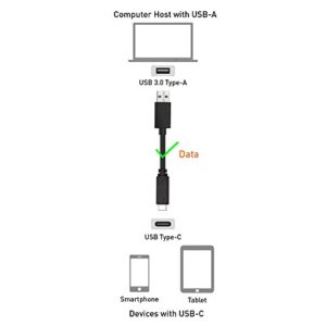 [USB-IF Certified] Cable Matters 10 Gbps Gen 2 USB A to USB C Cable 3.3 ft (USB C to USB Cable) in Black