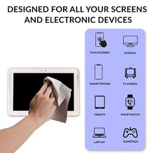 Swanky Computer Screen Cleaner Kit: Electronic Cleaner Spray 2 oz + 2 Microfiber Cleaning Cloth For Tv Cleaner - Ipad Screen Cleaner - Iphone Cleaner - Monitor Cleaner - Pc, Lcd, Laptop Screen Cleaner