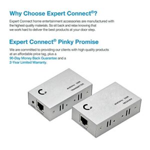 Expert Connect | 4K 330ft HDMI Extender Over Cat5e / Cat6 / Cat7 Ethernet Cable, 1080p, 3D