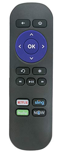 VINABTY Replaced Simple IR Remote fit for Roku Streaming Premium Express 1 2 3 4 4620XB 3920X 3920XB 3920R 3921RW 3920RW 3900RW 4620RW 4620R 3700R 4620RW 3910RW 3700RW 3710RW 3710XB 3900XB 4620XB