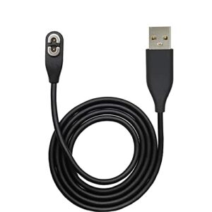 replacement charging cable flexible usb cable with magnetic charger connector compatible with aftershokz aeropex/opencomm & shokz openrun/openrun pro/openrun mini (aftershokz aeropex mini) headphones