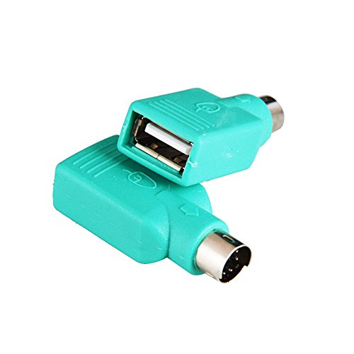 PS2 to USB Female,PS/2 Male Converter Changer Adapter for Keyboard Mouse 2pcs by Oxusbor(Notice:Can't Match All Motherboard,Have Matching Problem)