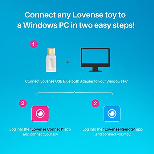 LOVENSE Dongle USB Bluetooth Adapter for PC Laptop Desktop Computer, Lovense Remote and Lovense Connect, Plug and Play for Windows 7/8/10/11