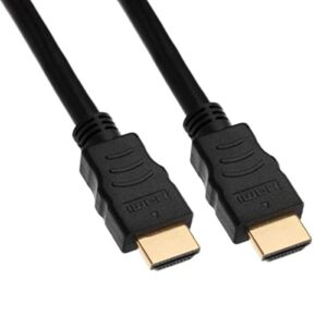 Cable Builders Short HDMI Cable [2-Pack], UHD Ultra High Speed HDMI 2.0 with Ethernet, 4K@30/50/60Hz, 1080P/2160P, 18GBps, 3D, Audio Return, Molded (2FT (2-Pack)