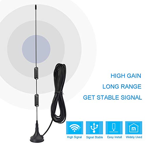 Bingfu VHF UHF Ham Radio Police Scanner Antenna Amateur Radio Mobile Radio Scanner Antenna Magnetic Base BNC Male Antenna Compatible with Uniden Bearcat Whistler Radio Shack Police Scanner Ham Radio