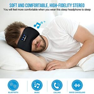 MUSICOZY Sleep Headphones Bluetooth Headband Sleeping Headphones Sleep Mask, Wireless Music Sleeping Headphones for Side Sleepers Men Women Travel Cool Tech Gadgets Unique Gifts Boys Girls, Pack of 2