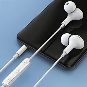 Earbuds Wired in-Ear Headphones Magnetic Earphone with Microphone for Samsung Galaxy A03s A12 A13 A52 A22 A32 A02 A42 5G A11 A21 A31 A51 A71 A10e S10 S9 Plus Note 9 Moto E Blu G91 Pro LG Phone