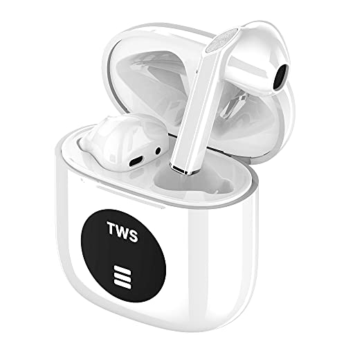 Hrbzo Wireless Earbuds Audifonos Bluetooth Inalambricos 240 Hours Playtime Earphones with Wireless Charging Case IPX6 Waterproof Noise Cancelling Earbuds Compatible with iPhone Samsung