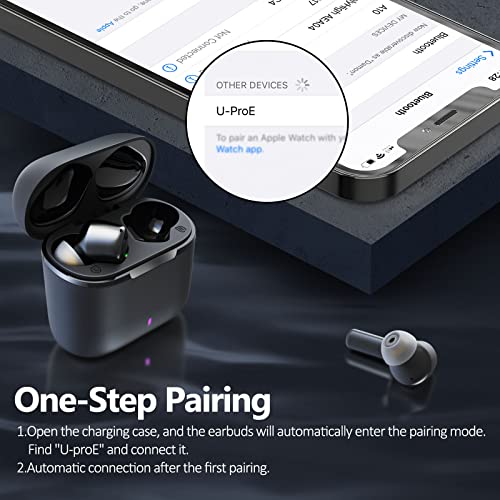 Yunerz Bluetooth 5.2 TWS True Wireless Earbuds for iPhone & Android, ENC IPX5 Waterproof Ear Buds with Wireless Charging Case, Stereo Sound and Built-in 4 Microphones, Gifts for Fathers Men Women