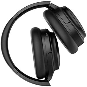 meidongg SE7 Active Noise Cancelling Headphones Bluetooth Headphones Wireless Headphones Over Ear with Microphone/Aptx, Comfortable Protein Earpads, 30 Hours Playtime for Travel/Work, Black