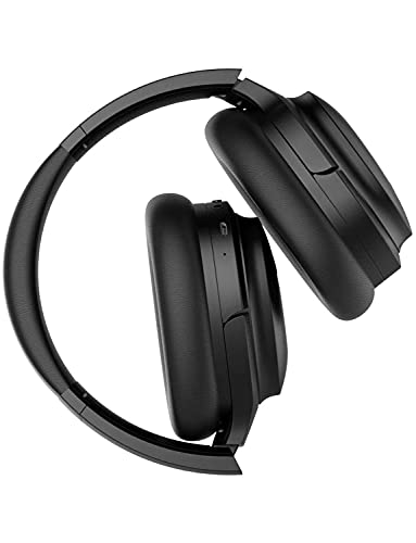 meidongg SE7 Active Noise Cancelling Headphones Bluetooth Headphones Wireless Headphones Over Ear with Microphone/Aptx, Comfortable Protein Earpads, 30 Hours Playtime for Travel/Work, Black