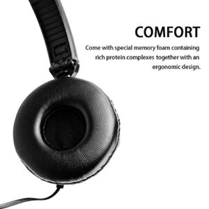 Docooler 3.5mm Wired Gaming Headset Over-Ear Sports Headphones Music Earphones with Microphone in-line Control for Smartphones Tablet Laptop Desktop PC