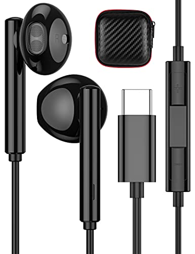 TITACUTE USB C Headphones Wired Earbuds with Microphone Noise Canceling in-Ear USB Type C Earphone for Samsung A53 S Ultra Galaxy Z Flip Fold S21 S22 S20 Google Pixel 7 Pro 6a 6 5 OnePlus 10T 10 Pro 9