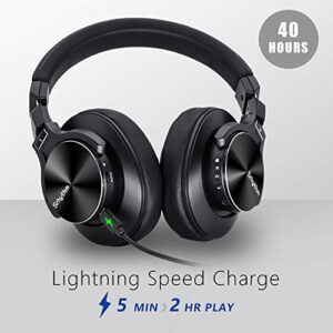 Srhythm NC75 Pro Noise Cancelling Headphones Bluetooth V5.0 Wireless 40Hours Playtime Over Ear Headsets Bundle with Headphone Accessories Pack NC75/NC15 Noise Cancelling Headphone