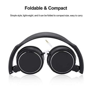 Eboxer Wired Over Ear Headphone Noise Cancelling Headset for PC Support FM Automatic Search, Foldable Headset with 3.5mm Cable for Travel, Work, Play Game, etc