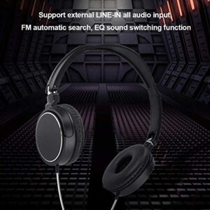 Eboxer Wired Over Ear Headphone Noise Cancelling Headset for PC Support FM Automatic Search, Foldable Headset with 3.5mm Cable for Travel, Work, Play Game, etc