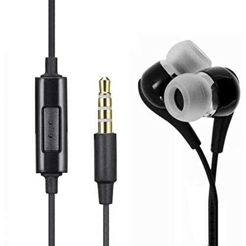 Wired Earphones Headphones Handsfree Mic 3.5mm for Moto E5 Play, Headset Earbuds Earpieces Microphone Compatible with Motorola Moto E5 Play