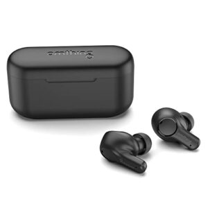 omthing Wireless Earbuds Bluetooth 5.2, in-Ear Headphones with 4 ENC Mics for Clear Call, 7mm Dynamic Driver, IPX5 Waterproof, 23h Playtime, Black