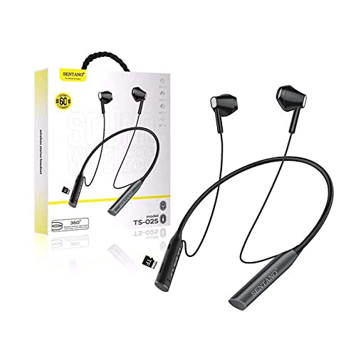 LKOKJ Neckband Earphones Wireless inEar Headphones with Mic, IPX5 Sport Earbuds Wireless fo