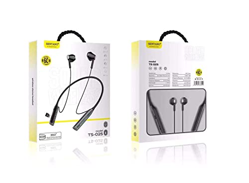 LKOKJ Neckband Earphones Wireless inEar Headphones with Mic, IPX5 Sport Earbuds Wireless fo