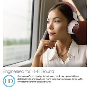 Naztech i9 Wireless Active Noise Cancelling Headphones. Up to 30 hrs Playtime for iPhones, Smartphones, Tablets, Computers / Airplane Adapter Included