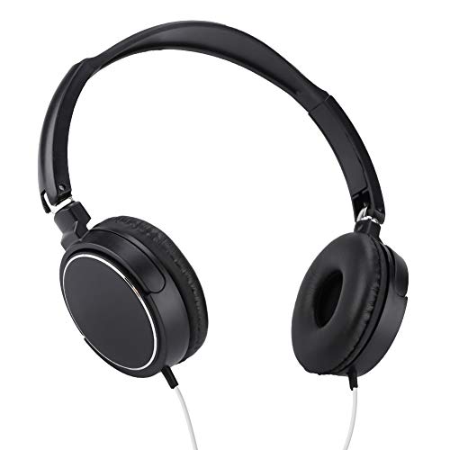 Liyeehao 93dB Portable Wired Headset, Support FM Automatic Search, Foldable Noise Cancelling Headphone, for Sports for Travel