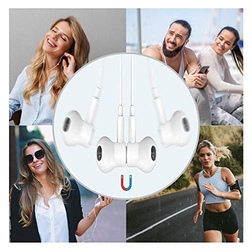 USB Type C Earphones, DOTSOG In-Ear Magnetic Earbuds with Mic, Stereo Bass Noise Cancelling Headphones, Sports Headsets Compatible with Google Pixel 3/2/XL, Huawei, Essential Phone, Other Typc C Devic