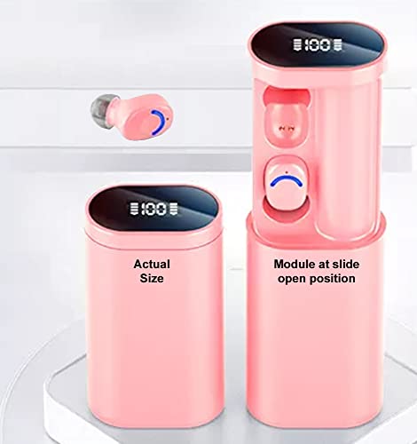 Bluetooth-Earphones-Earbuds/Noise-Canceling/Power-Bank-Mobile-Phone-Charger, in Pink Color