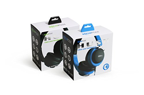 BoomPods Hush Active Noise Canceling Headphones OnEar Comfort Earpads, Deep Bass, Powerful Noise Reduction