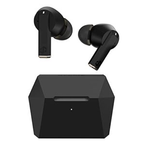 dyplay true wireless earbuds with mic,active noise cancelling bluetooth 5.0 in-ear headphones with premium stereo sound,touch control and wireless charge,type c 10min fast charge 2h playtime