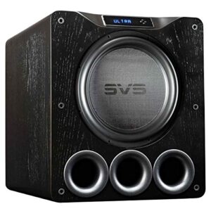 svs pb16-ultra 1500 watt 16″ ported cabinet subwoofer (black oak veneer)