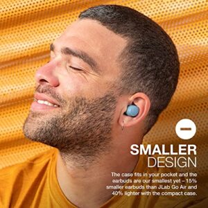 JLab Go Air Pop True Wireless Bluetooth Earbuds + Charging Case | Slate | Dual Connect | IPX4 Sweat Resistance | Bluetooth 5.1 Connection | 3 EQ Sound Settings Signature, Balanced, Bass Boost