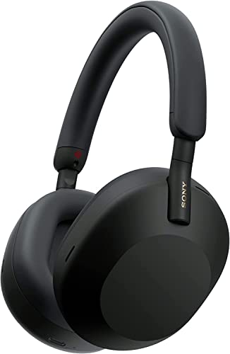 Sony WH-1000XM5 Wireless Industry Leading Noise Canceling Headphones with Auto Noise Canceling Optimizer, Crystal Clear Hands-Free Calling, and Alexa Voice Control, Black (Renewed)