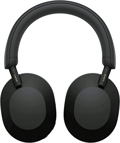 Sony WH-1000XM5 Wireless Industry Leading Noise Canceling Headphones with Auto Noise Canceling Optimizer, Crystal Clear Hands-Free Calling, and Alexa Voice Control, Black (Renewed)