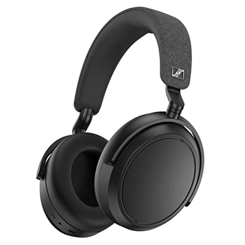 Sennheiser Momentum 4 Wireless Headphones - Bluetooth Headset for Crystal-Clear Calls with Adaptive Noise Cancellation, 60h Battery Life, Lightweight Folding Design - Black )