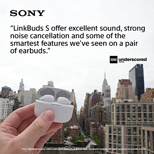 Sony LinkBuds S Truly Wireless Noise Canceling Earbud Headphones with Alexa Built-in, Bluetooth Ear Buds Compatible with iPhone and Android, Black