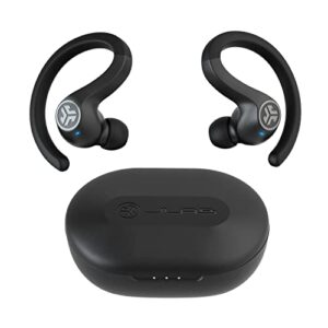 jlab jbuds air sport true wireless bluetooth earbuds + charging case | black | ip66 sweat resistance – class 1 bluetooth 5.0 connection | 3 eq sound settings jlab signature, balanced, bass boost