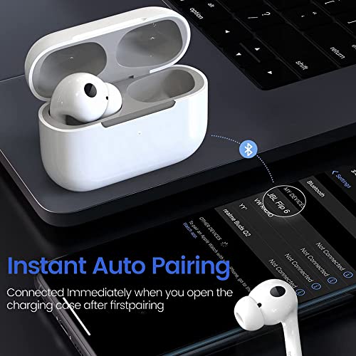 Wireless Headphones,Bluetooth 5.2 Wireless Headphones with Charging Case,IPX8 Waterproof Stereo Headphones,Built-in Microphone,Bluetooth Headphones for iPhone/Samsung/Android/iOS,Wireless Earbuds