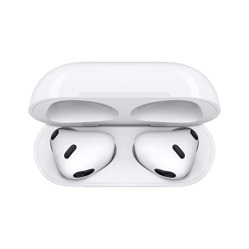 Apple AirPods (3rd Generation) Wireless Earbuds with MagSafe Charging Case. Spatial Audio, Sweat and Water Resistant, Up to 30 Hours of Battery Life. Bluetooth Headphones for iPhone