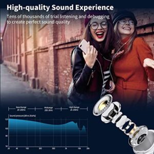 Wired Earbuds Headphones, Corded Ear Buds with Built-in Mic and Headphone Jack White Cable Head Phones Compatible with iPhone 14/13/12 Pro/Se/11 Pro/X/8 Plus/7 Plus, 2 Packs(Apple MFi Certified)