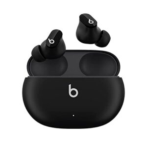 beats studio buds totally wireless noise cancelling earphones – black (renewed)