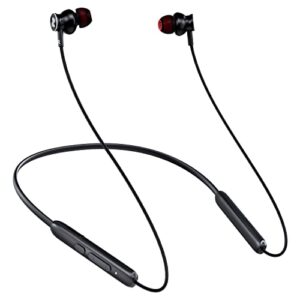 rythflo bluetooth headphones,v5.2 wireless bluetooth earbuds w/mic in-ear magnetic neckband earphone 30hrs playtime, ipx7 sweatproof deep bass headset for phone call music sports