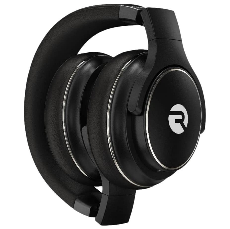 Raycon The Everyday Wireless Bluetooth Over Ear Headphones, with Active Noise Cancelling, Awareness Mode and Built in Microphone, IPX 4 Water Resistance, 38 Hours of Battery Life (Black)