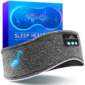 sleep headphones wireless bluetooth headband – comfy sleeping eye mask headset, sport head band earbuds electronics tech gadgets christmas stocking stuffers birthday gifts for women men running