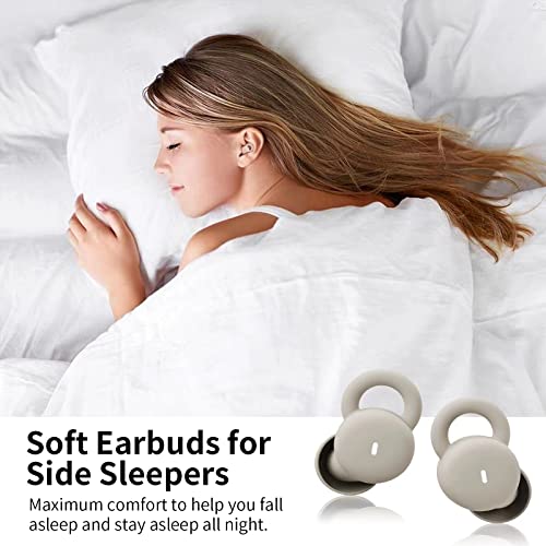 Smallest Invisible Sleep Earbuds Comfortable Noise Blocking Wireless Headphones for Sleeping Bluetooth Flat Ear Buds for Side Sleepers,Tiny Hidden Sleepbuds for Work Sports