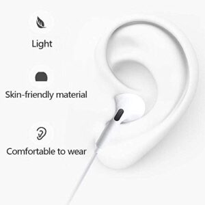 Earbuds Wired Earphones inEar Headphones for iPhone 13 12/12 Mini/12 Pro Max/11/11Pro Headphones,BCRKLO Microphone Stereo NoiseIsolating Earphones Compatible with iPhone 7/8/8 Plus/X/XS/XR/XS Max/iPad