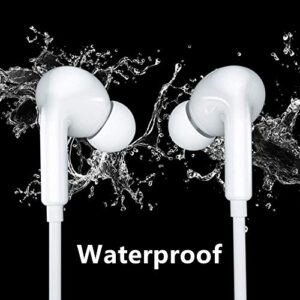 Earbuds Wired Earphones inEar Headphones for iPhone 13 12/12 Mini/12 Pro Max/11/11Pro Headphones,BCRKLO Microphone Stereo NoiseIsolating Earphones Compatible with iPhone 7/8/8 Plus/X/XS/XR/XS Max/iPad